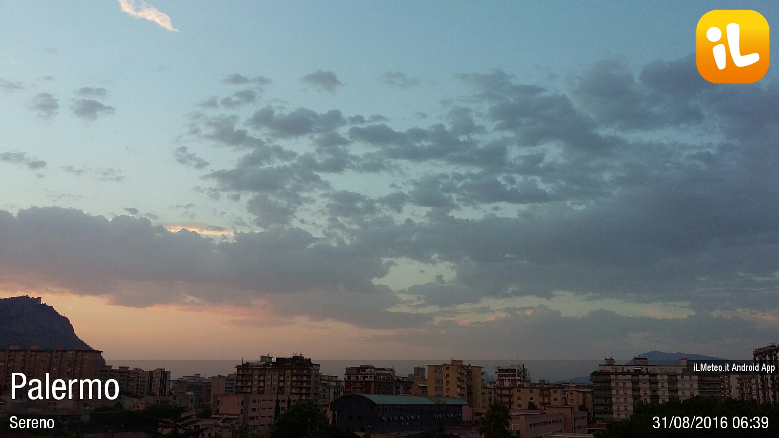 Foto meteo - Palermo - Palermo ore 6:39 » ILMETEO.it