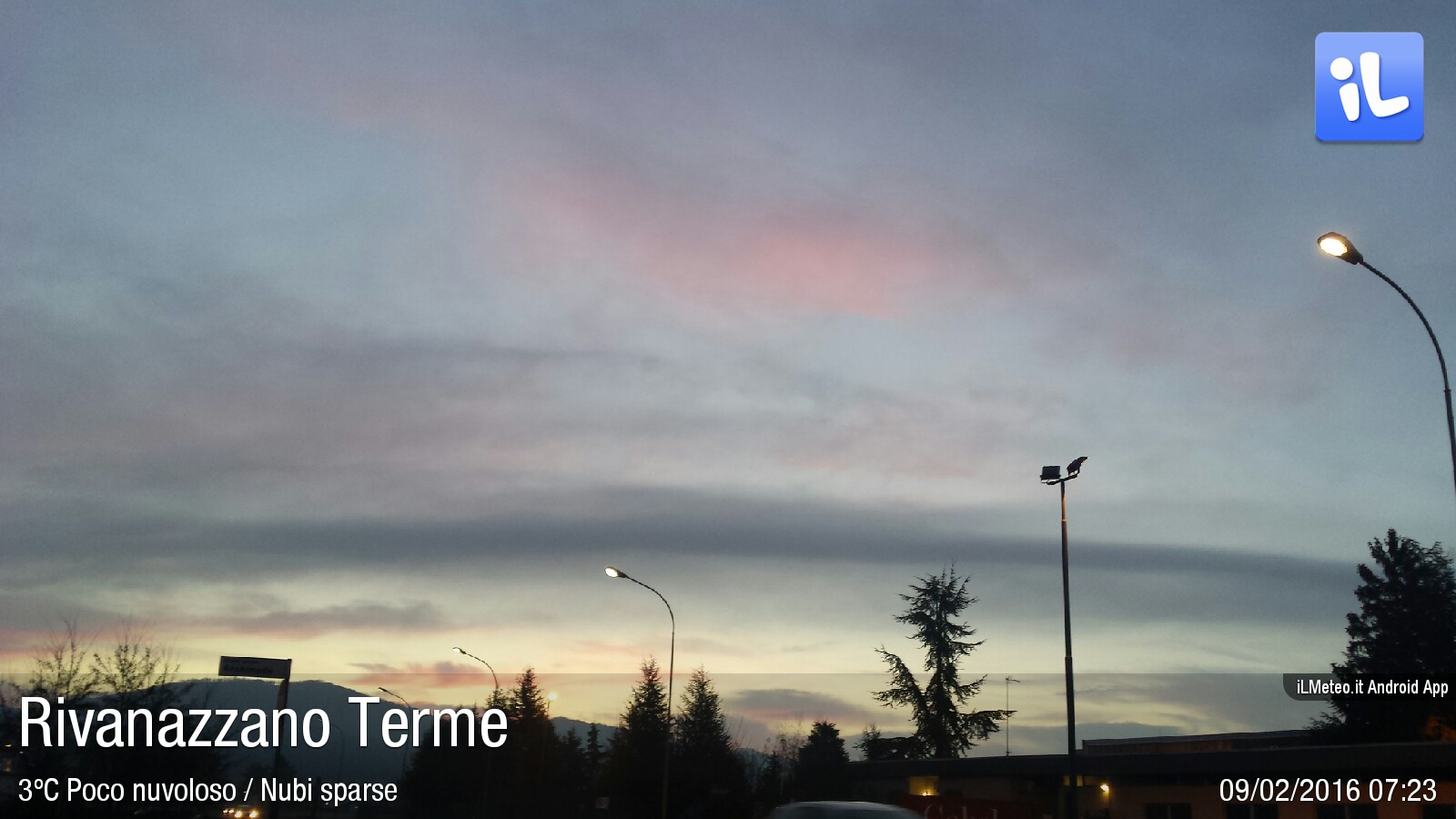 Foto meteo - Rivanazzano Terme - Rivanazzano Terme ore 7:23 » ILMETEO.it Foto meteo - Rivanazzano Terme - Rivanazzano Terme ore 7:23 » ILMETEO.it