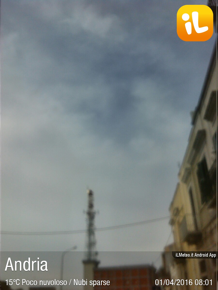 Foto meteo - Andria - Andria ore 8:02 » ILMETEO.it