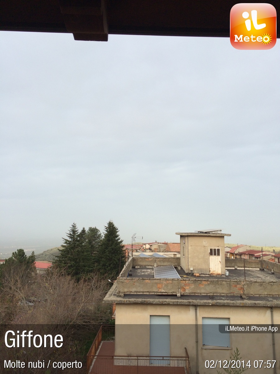 Foto meteo - Giffone - Giffone ore 7:57 » ILMETEO.it