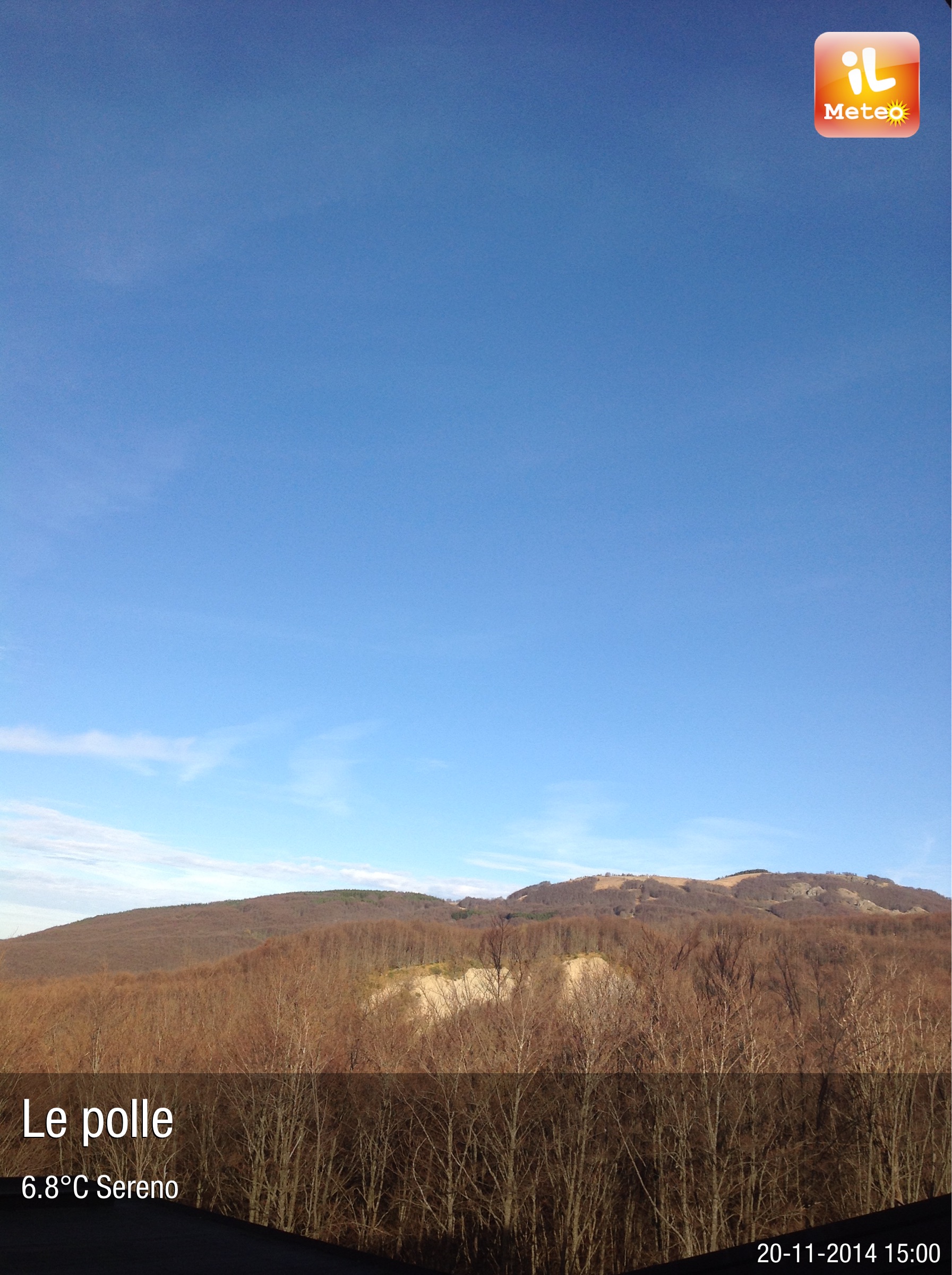 Foto meteo - Le polle - Le polle ore 15:00 » ILMETEO.it